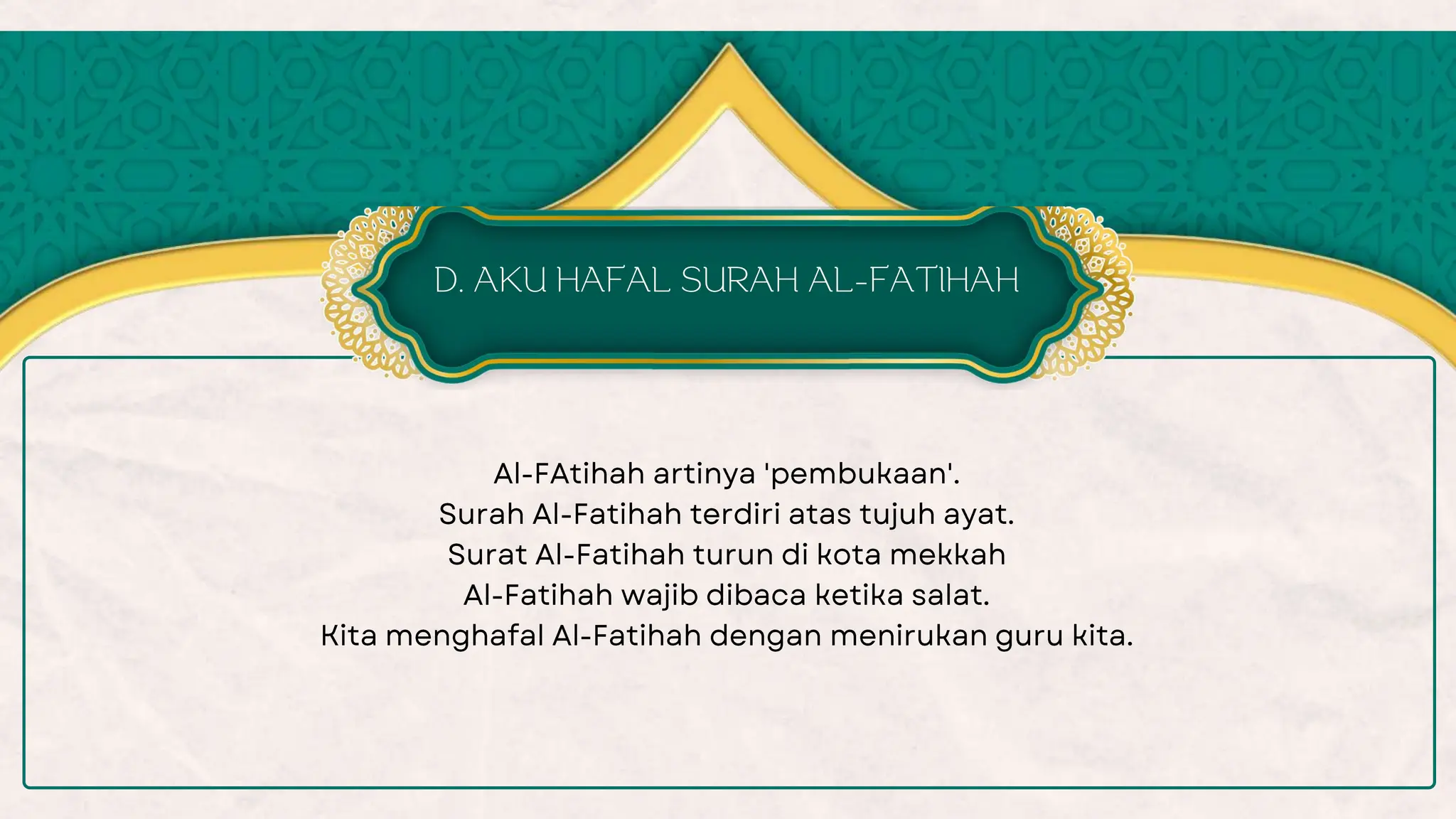 AKU CINTA ALQURAN PENDIDIKAN AGAMA ISLAM KELAS 1 | PPTX