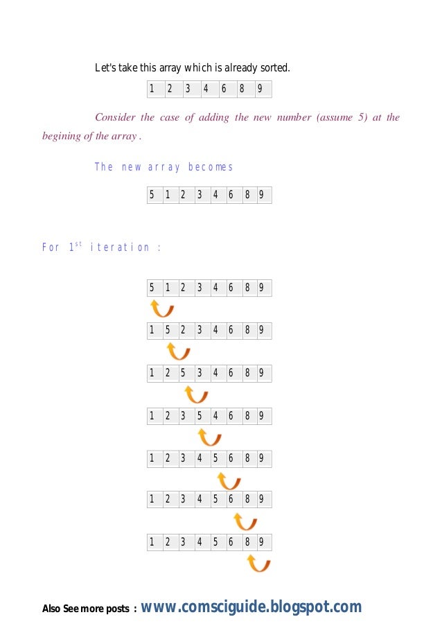 one main advantage of bubble sort as compared to others