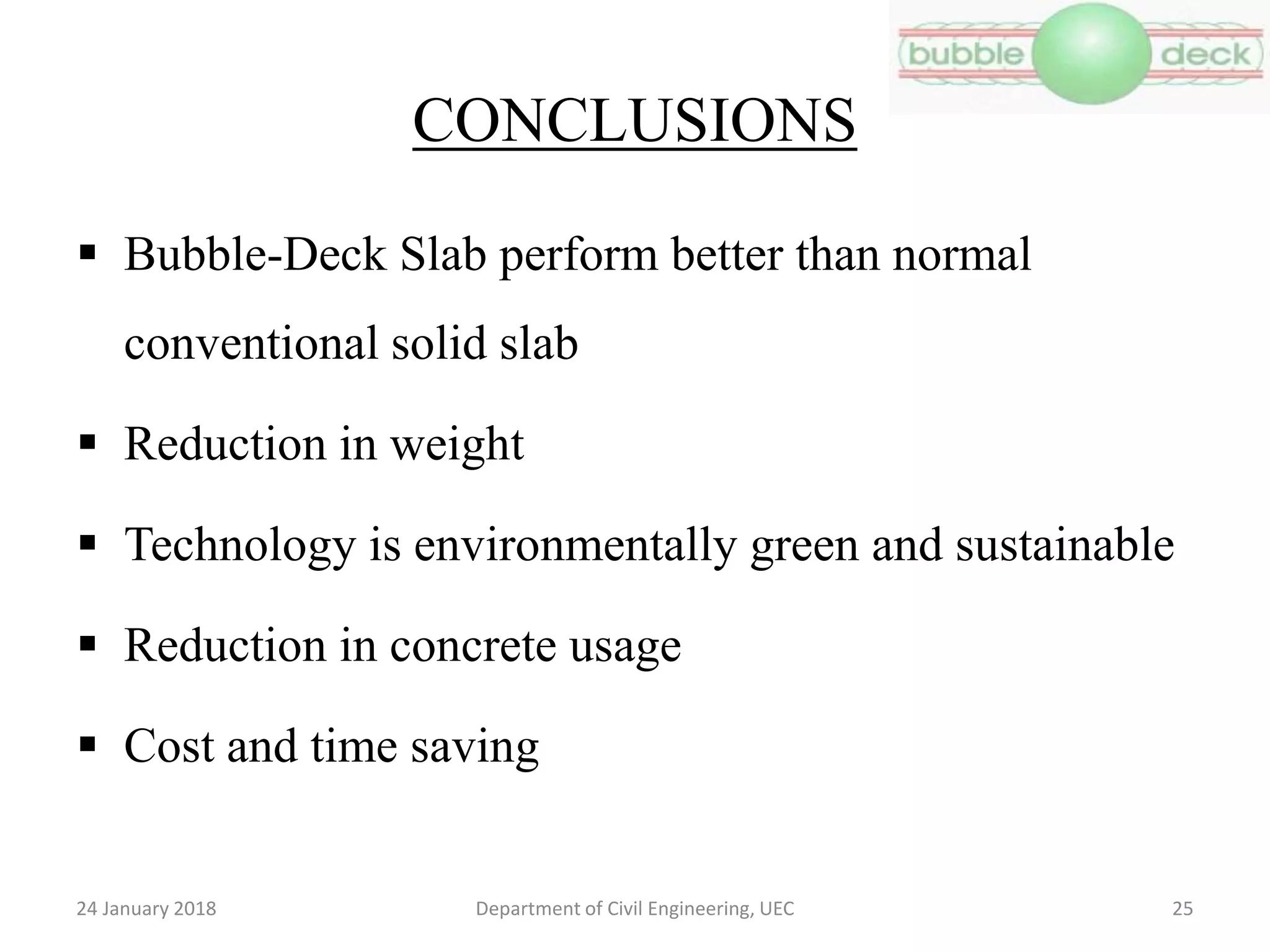 Bubble deck slab system | PPT