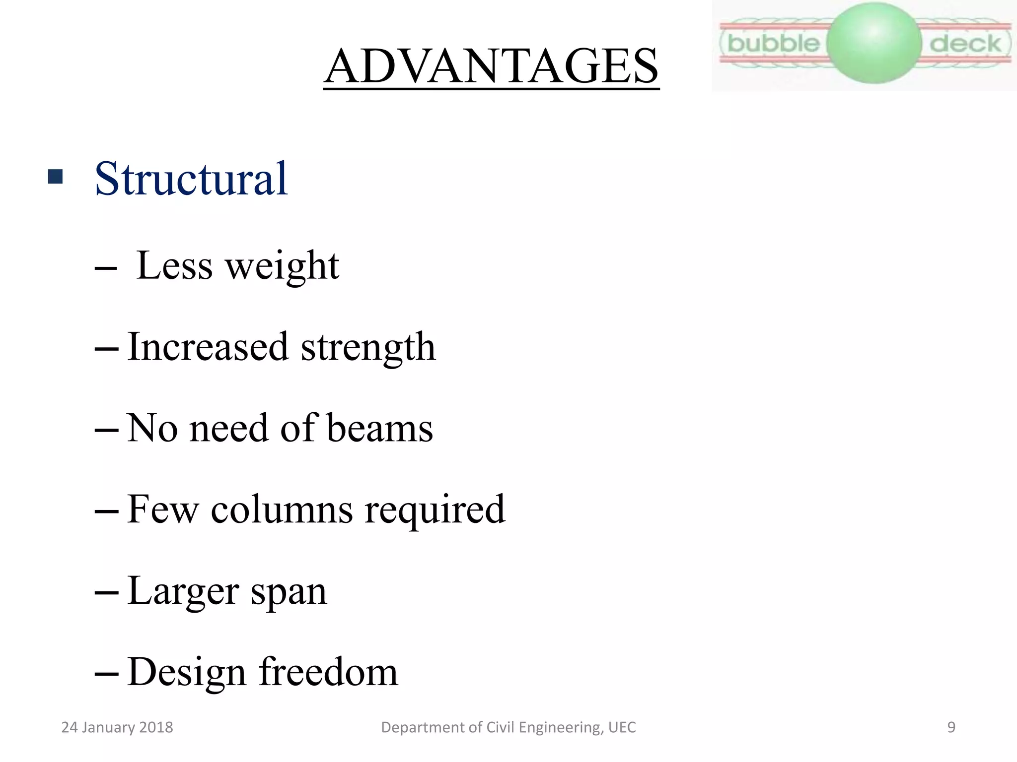 Bubble deck slab system | PPT