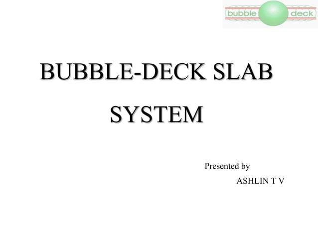 Bubble deck slab system | PPT