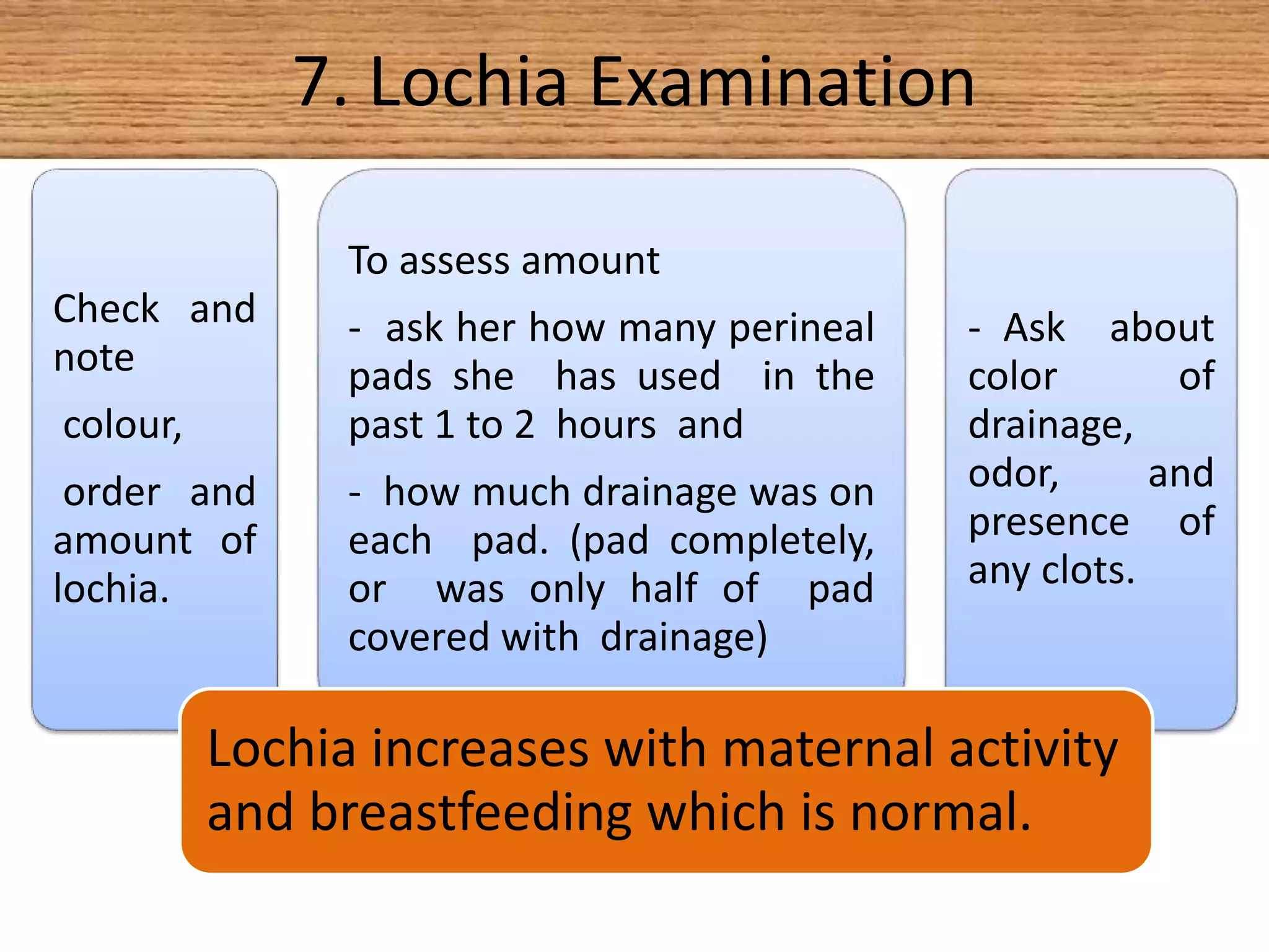Postnatal Mother Examination - BUBBLE-HE | PPTX