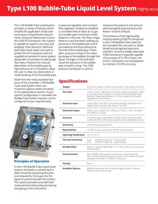 Bubble-Tube Liquid Level System | PDF