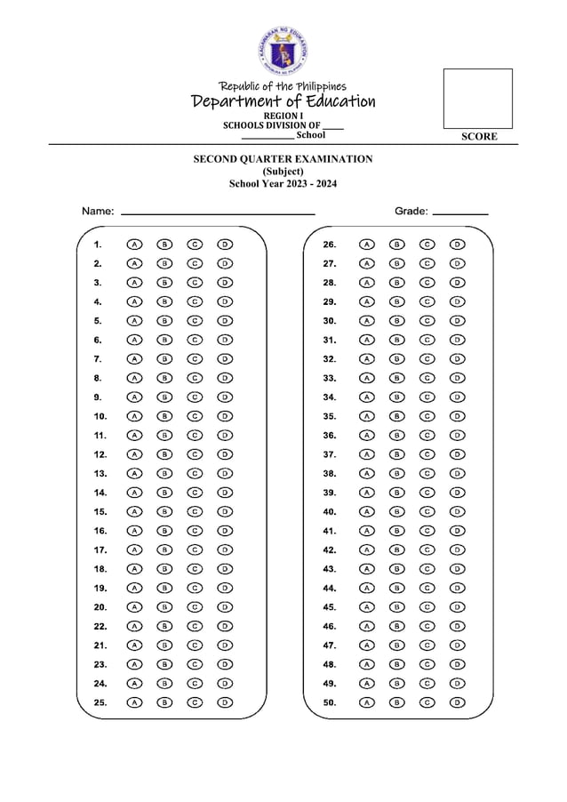 Bubble Answer Sheet_2.docx