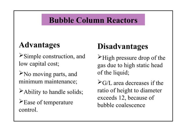 Bubble column and designing models with flow | PPTX | Chemistry | Science