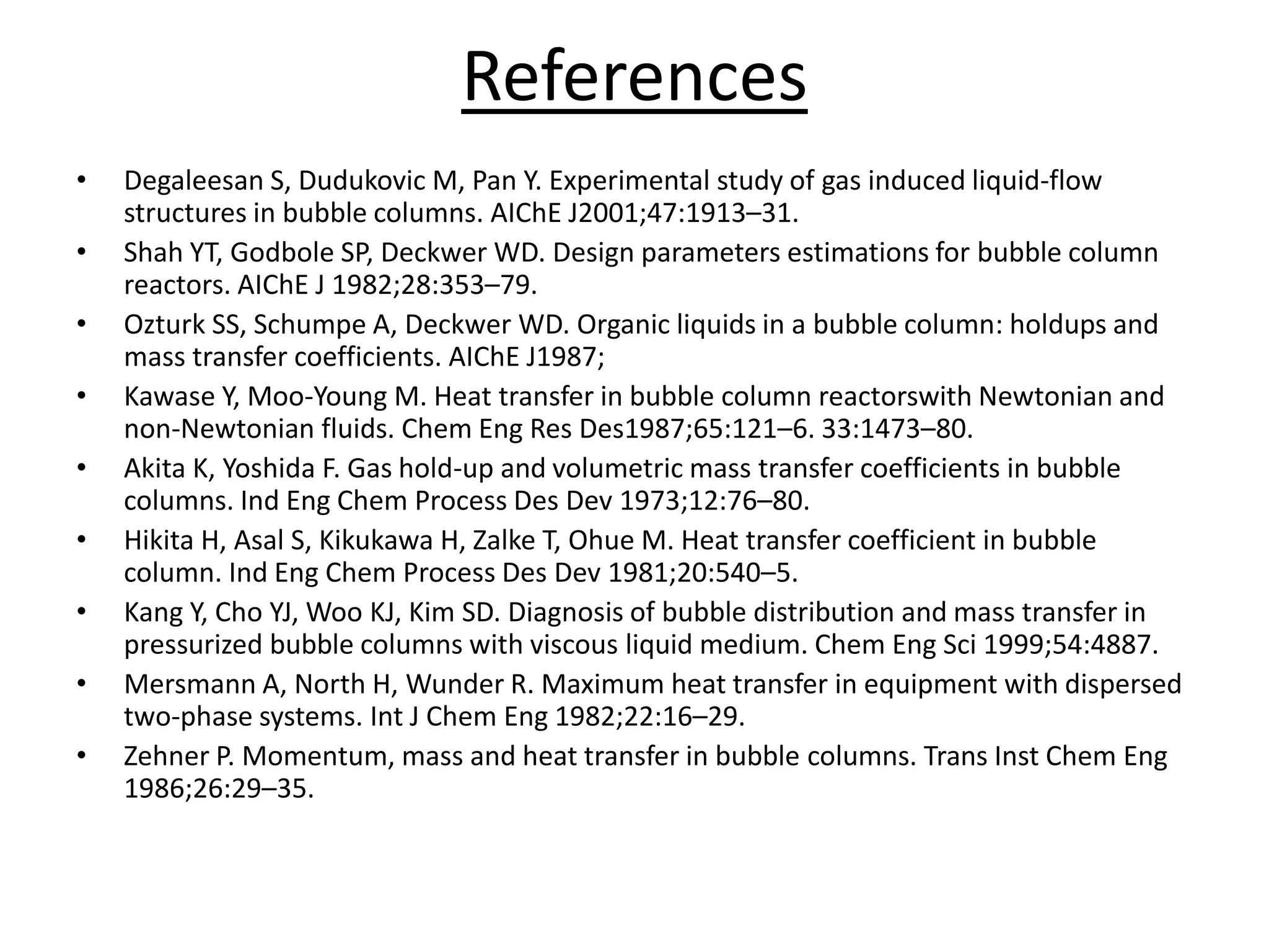 Bubble column reactor | PPTX