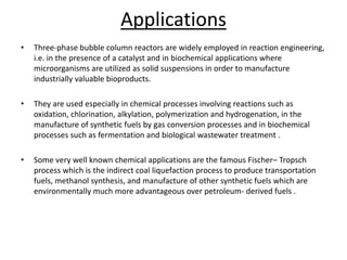 Bubble column reactor | PPTX