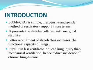 Bubble cpap copy | PPTX