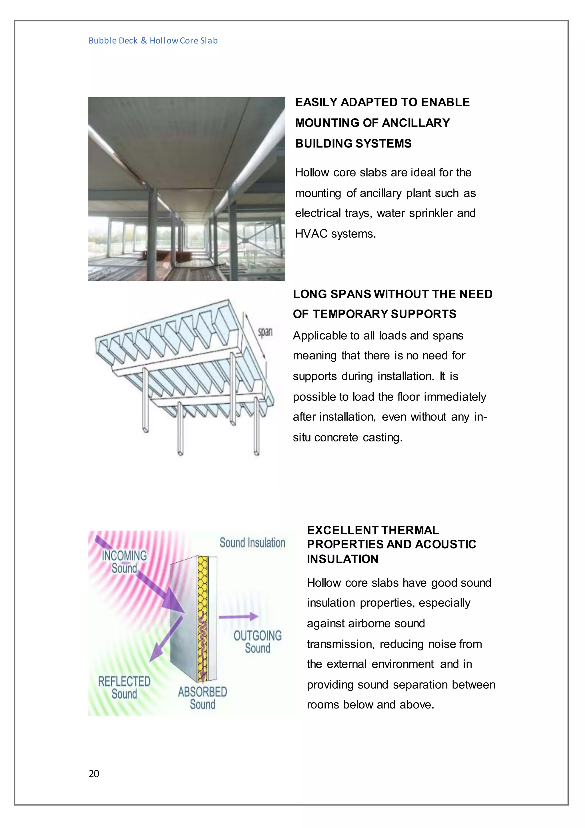 Bubble deck&hollow core slab | DOCX