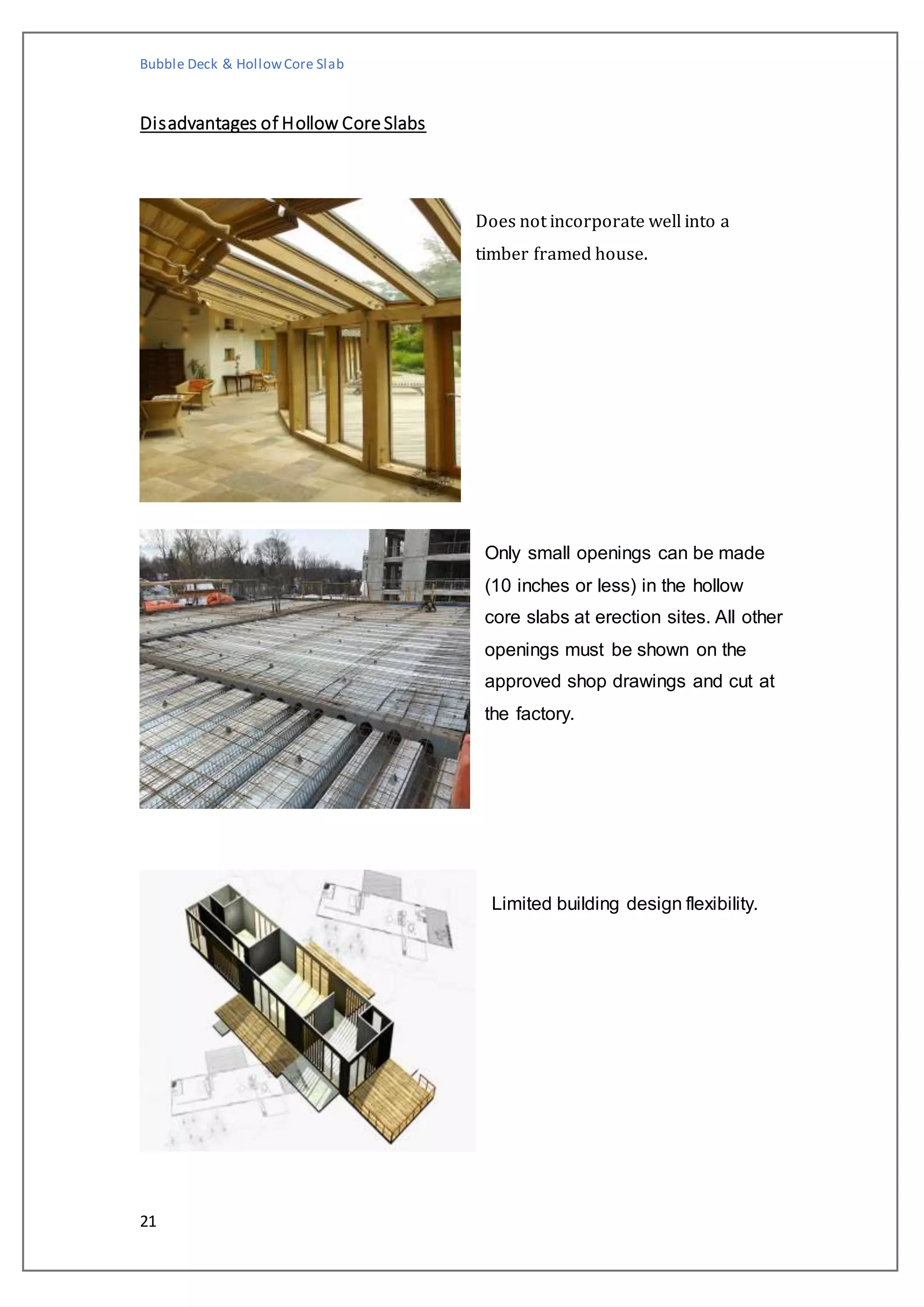 Bubble deck&hollow core slab | DOCX