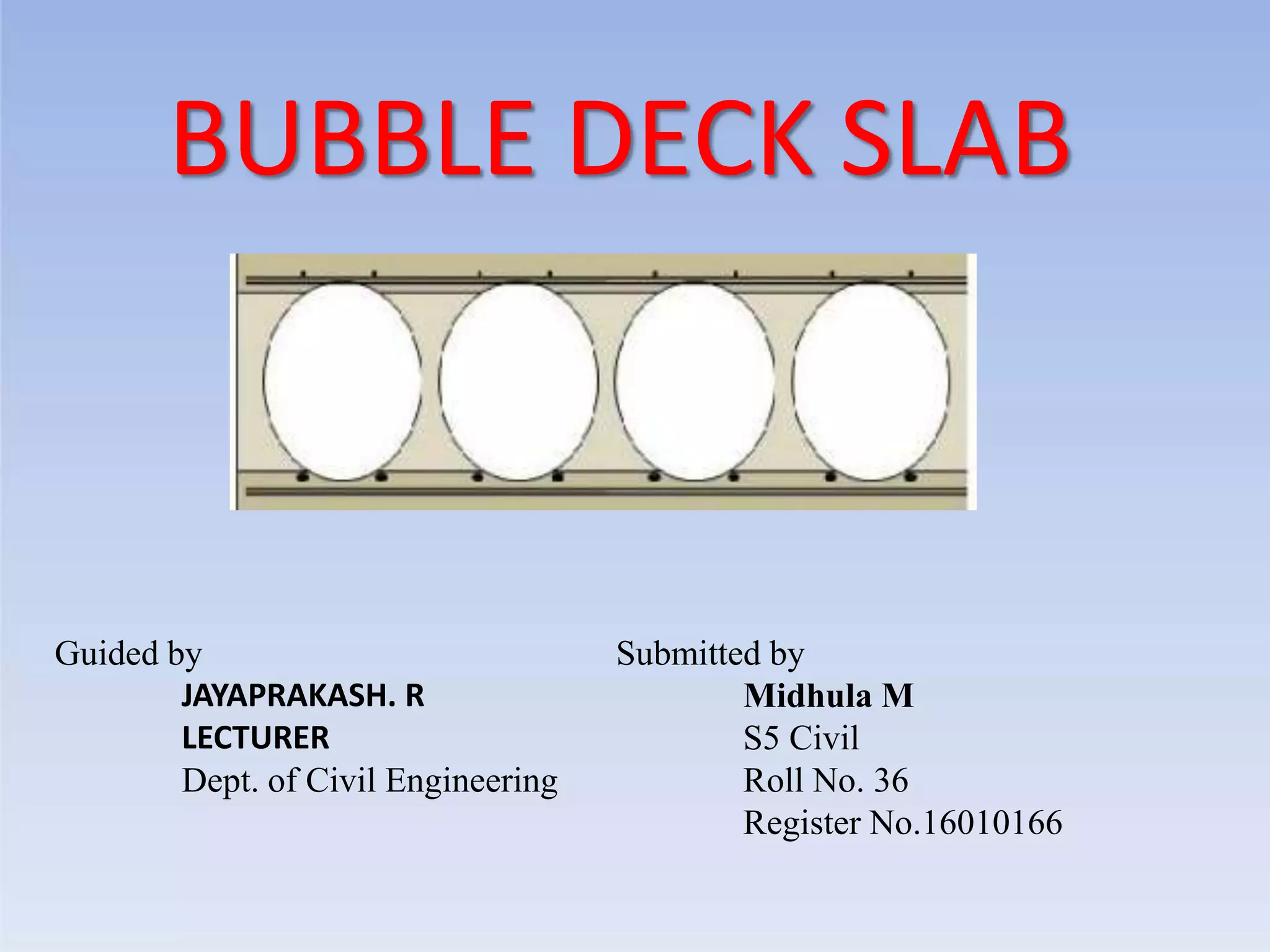 Bubble deck slab | PPT