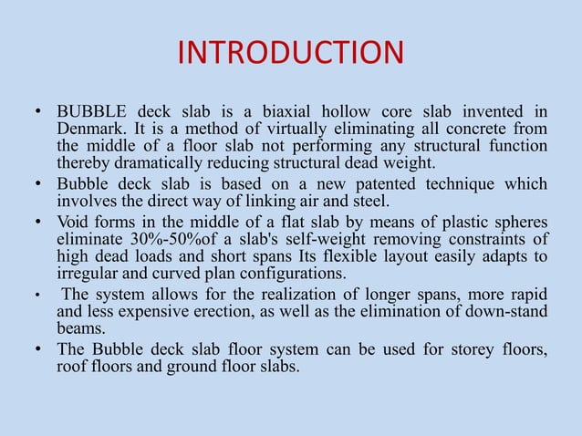 Bubble deck slab | PPT