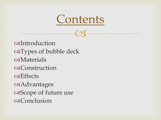 Bubble deck slab | PPT