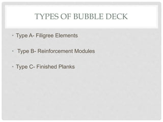 Bubble deck slab | PPTX