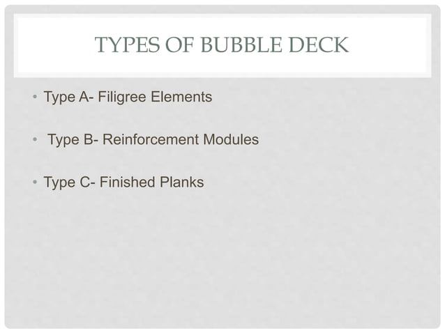 Bubble deck slab | PPT