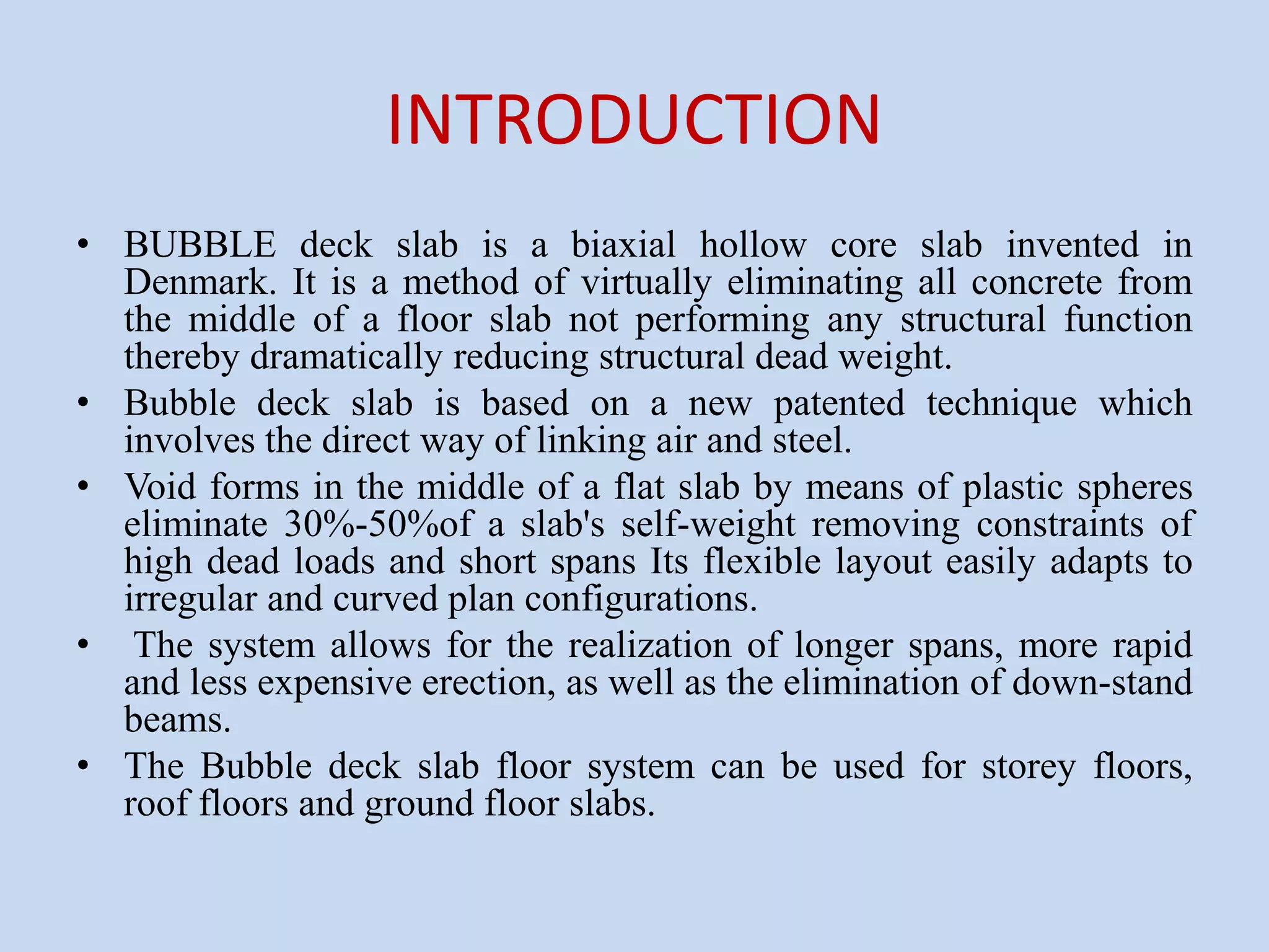 Bubble deck slab ppt | PPTX