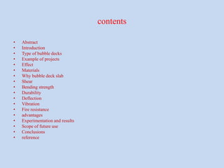 Bubble deck slab ppt | PPTX