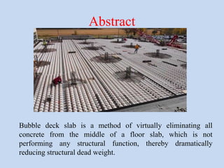 Bubble deck slab ppt | PPTX