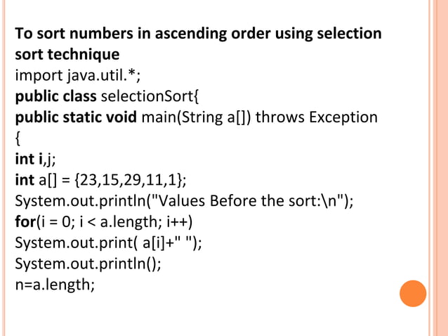 Sorting And Its Types Ppt