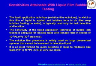 Principles of Bubble Emission Leak Testing.ppt