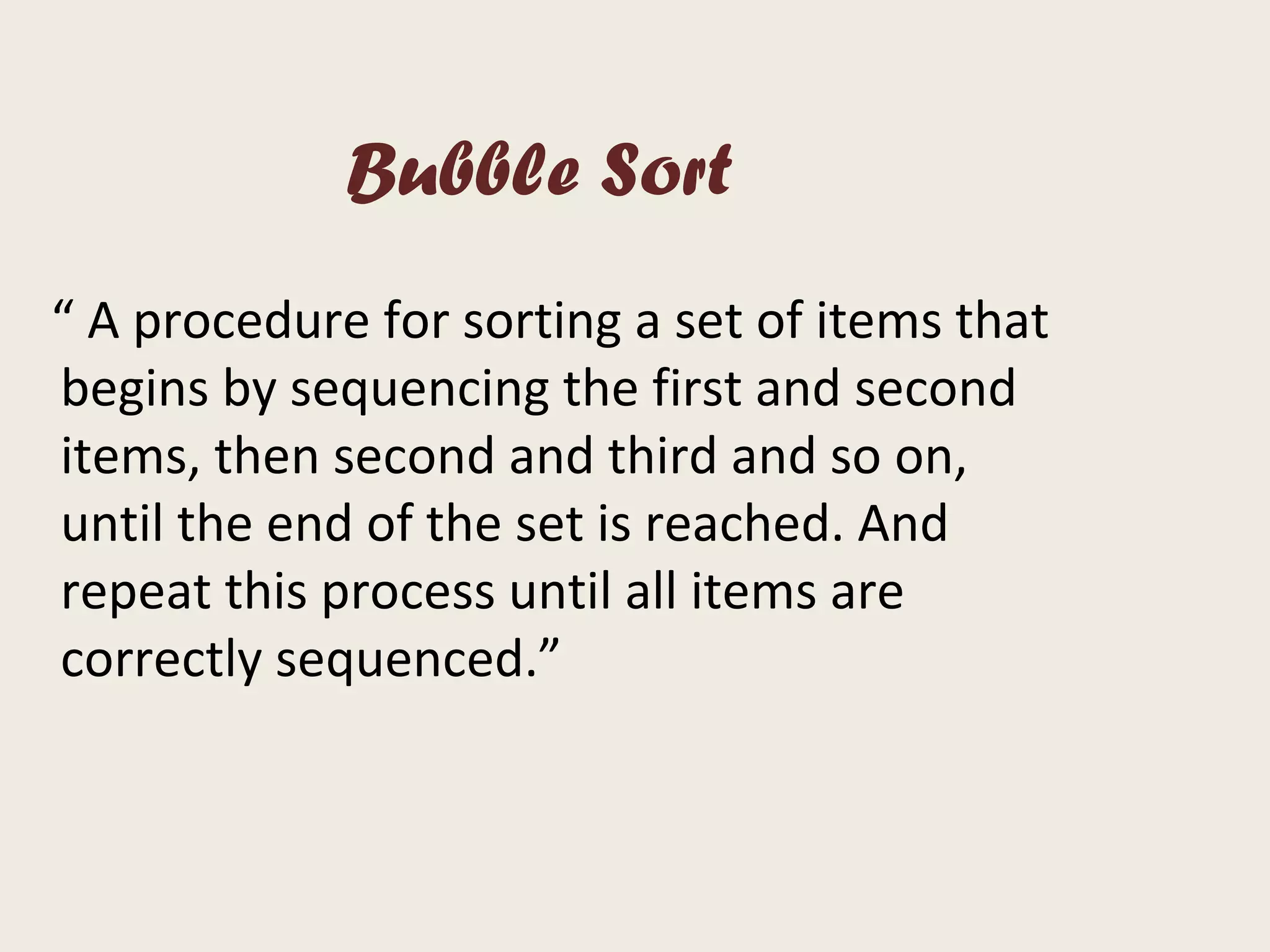 Bubble sort | PPT