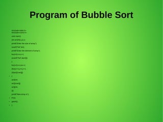 Bubble sort | ODP