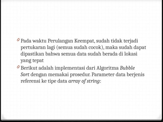 Materipemrogramandasarbubble Sortpptx