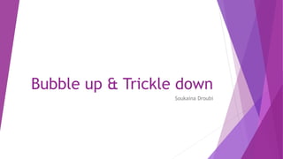 Bubble up trickle down effect by Soukaina Droubi | PPT
