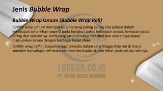 Yuk Kenali, Segala Hal Tentang Bubble Wrap Ada.pdf