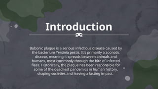 Bubonic Plague caused by the bacterium Yersinia pestis | PPTX