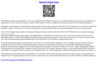 Bubonic Plague Paragraph | PPT