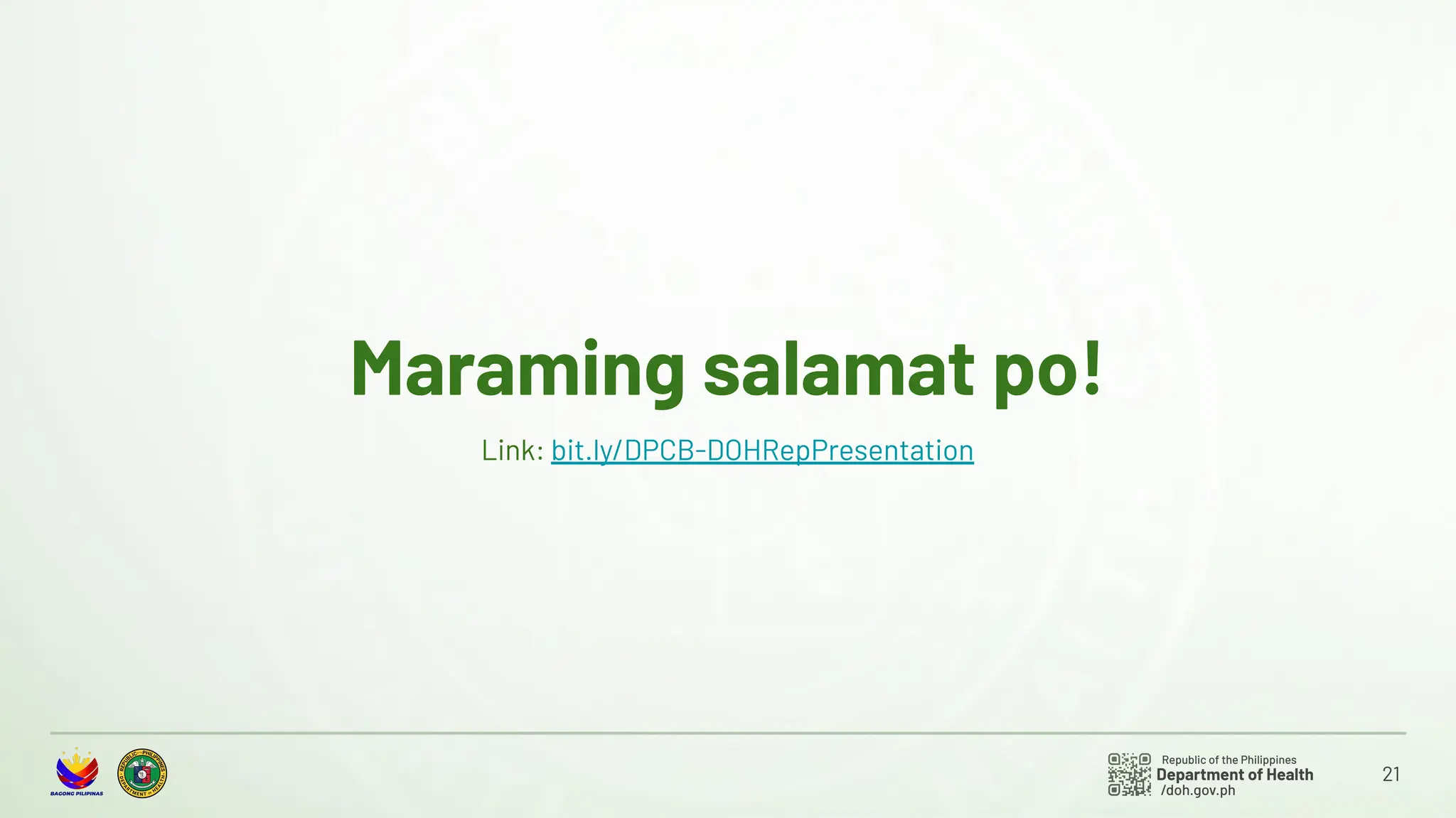 BUCAS and DOH's 8 Health Priorities for 2028 | PDF