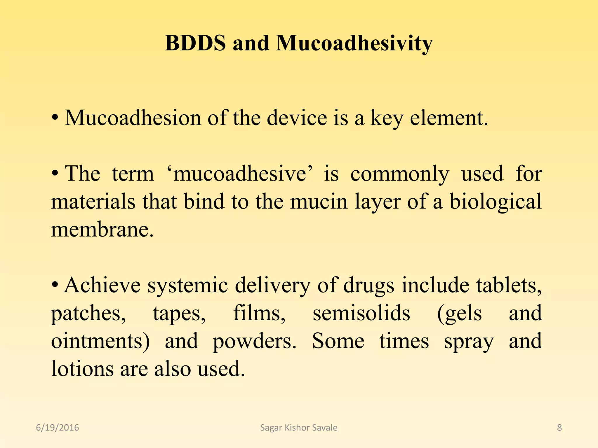 Buccal and sublingual drug delivery system | PPTX