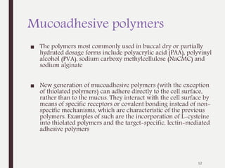 Buccal delivery systems | PPT