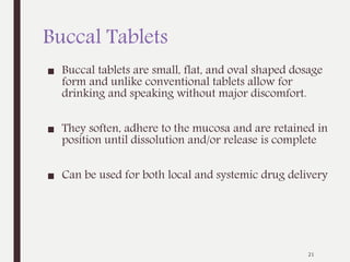 Buccal delivery systems | PPT