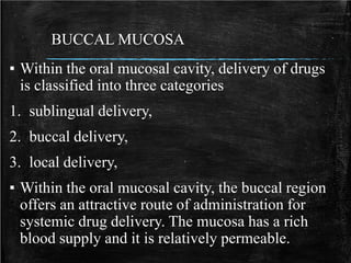 Buccal drug delivery regulatory guidelines | PPT