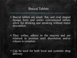 Buccal drug delivery regulatory guidelines | PPT