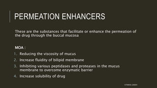 Buccal Drug Delivery System | PPTX