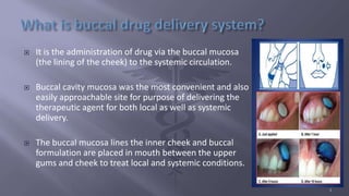 Buccal drug delivery system | PPTX