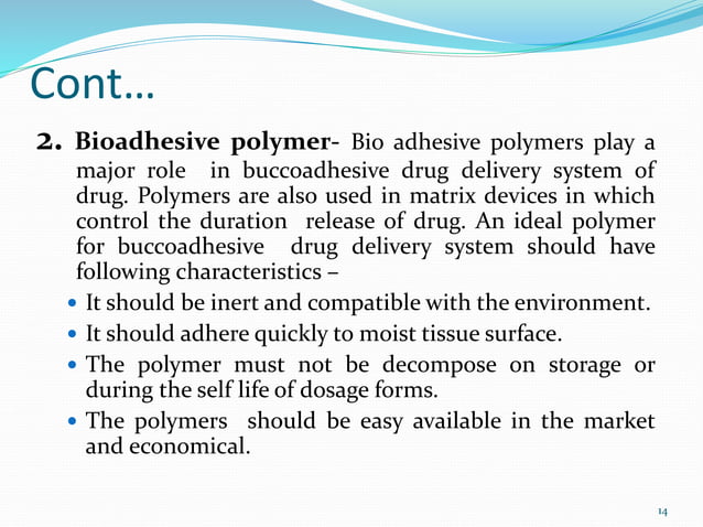Buccal drug delivery system | PPT