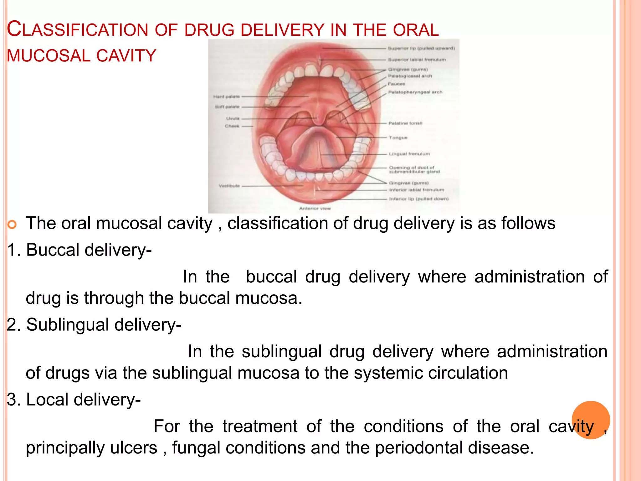 Buccal drug delivery system | PPTX