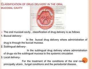 Buccal drug delivery system | PPTX