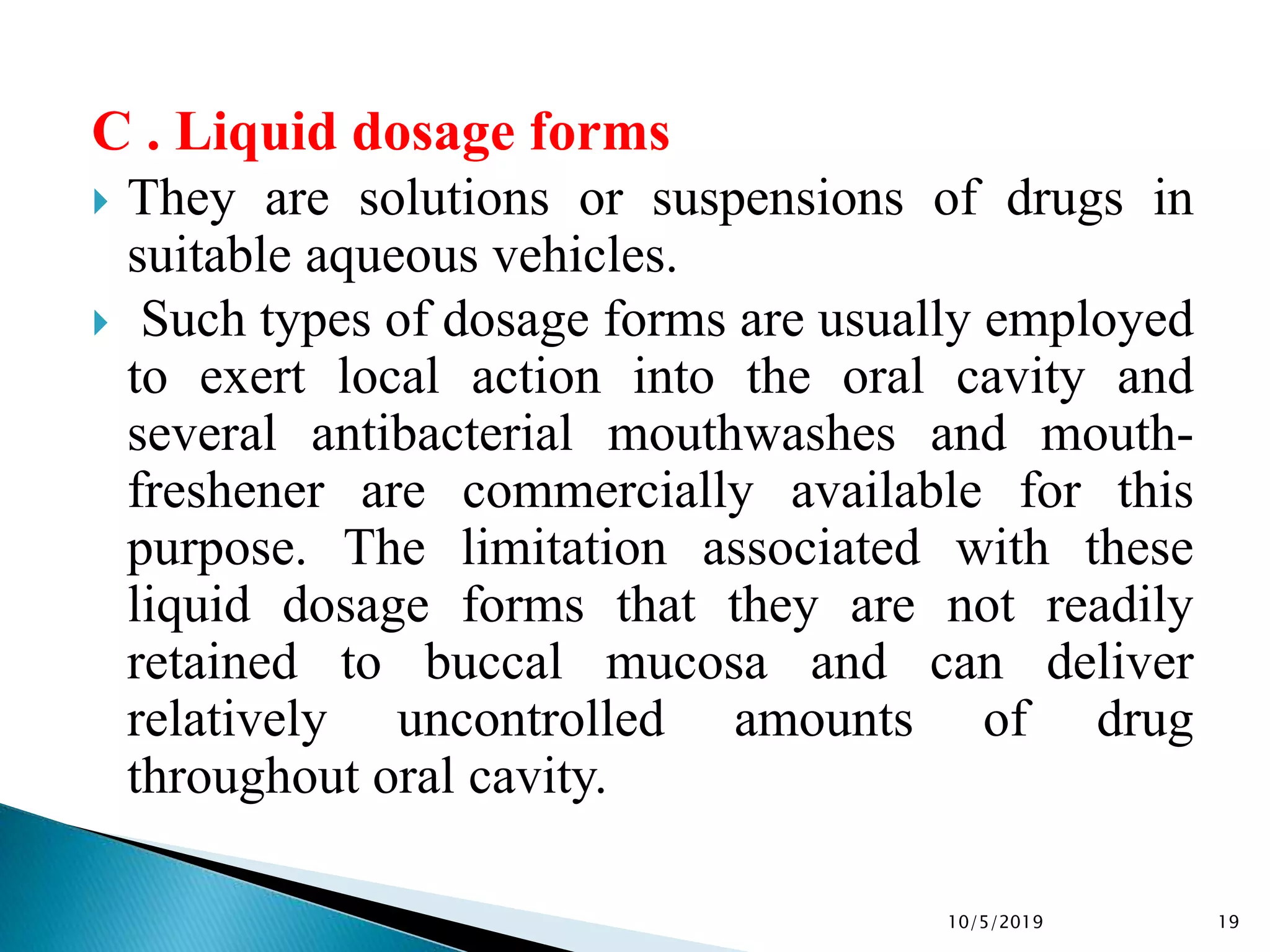 Buccal drug delivery system | PPTX