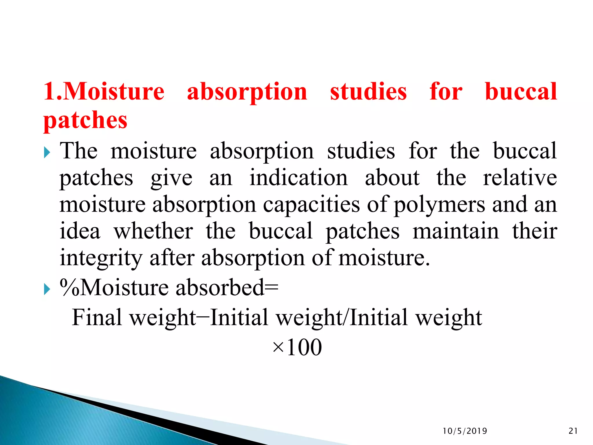 Buccal drug delivery system | PPTX
