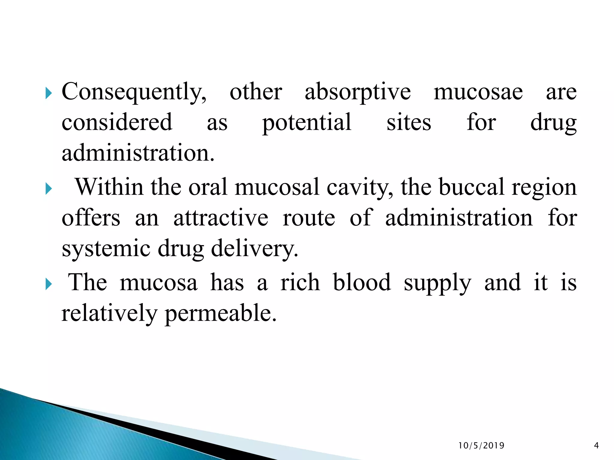 Buccal drug delivery system | PPTX