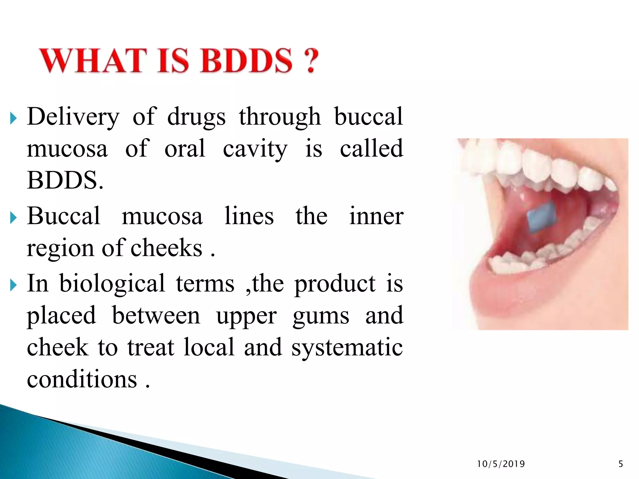 Buccal drug delivery system | PPTX
