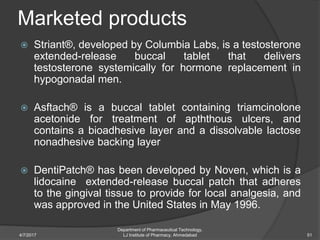 Buccal drug delivery system | PPTX