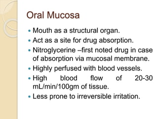 Buccal drug delivery systems | PPTX