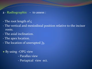 Buccally erupted maxillary canine | PPTX