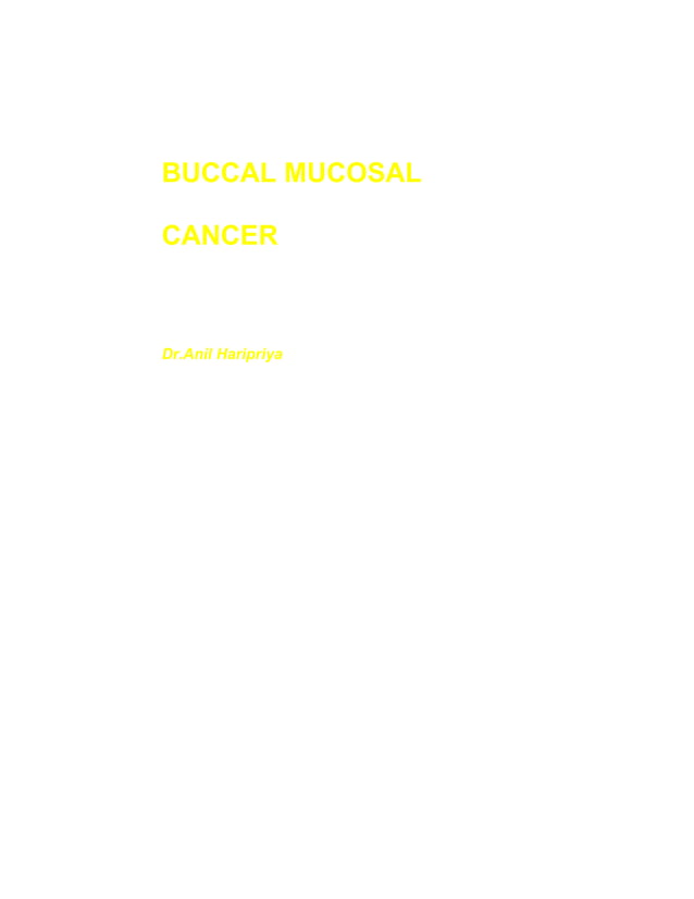 Buccal Mucosal Cancer | DOC